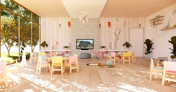 Revit Kids Classroom 3d model