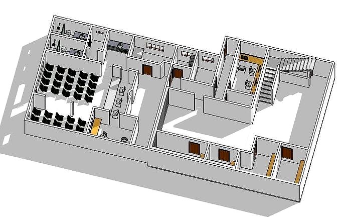 Projeto Laboratorio - Laboratory Project - REVIT NATIVE 3d model
