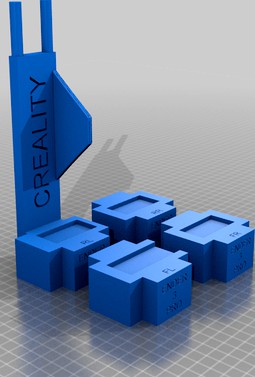 Ender 3 Pro Riser Feet with Cable Management Solution 3d model