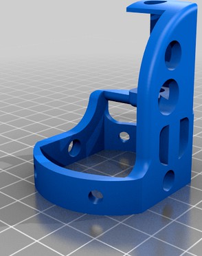 18mm Rocket Engine Gimbal Mount for Thrust Vector Control 3d model