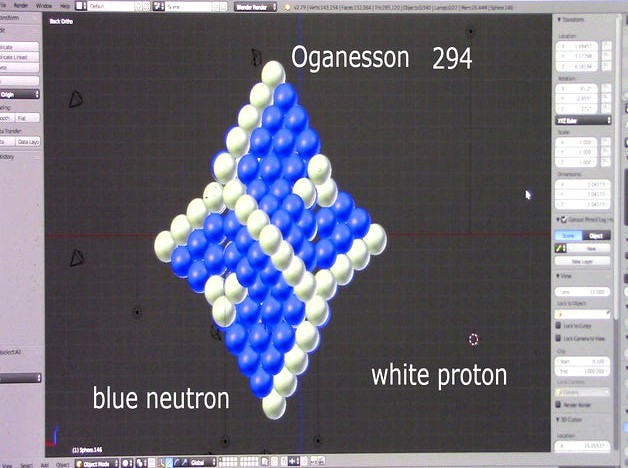Element 118: Oganesson 3d model