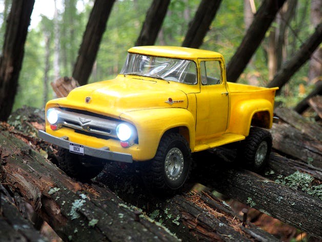 RC truck Ford F100 1956 on WPL 3d model