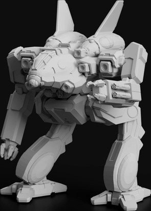 BKP-Prime Black Python, AKA "Viper" for Battletech 3d model