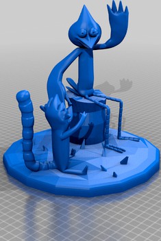 Mordecai & Rigby 3d model