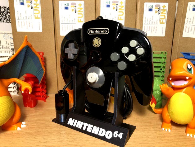 Nintendo 64 Controller Stand (with better stability) 3d model