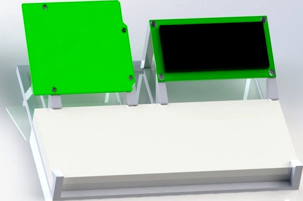 Arduino Uno Breadboard Lcd Holder 3d Model