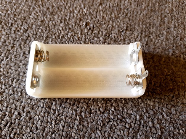 AA battery holder module for openSCAD designs 3d model