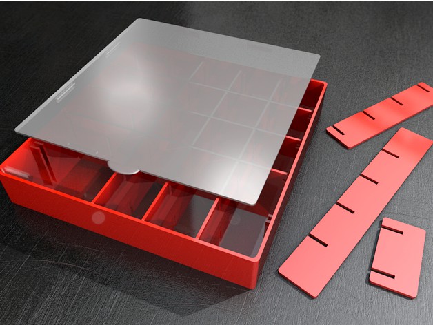 Configurable Compartment Box 3d model