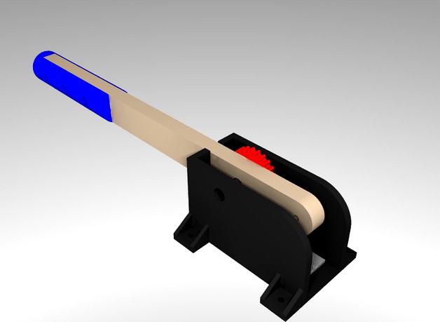 Super simple analogue sim handbrake 3d model