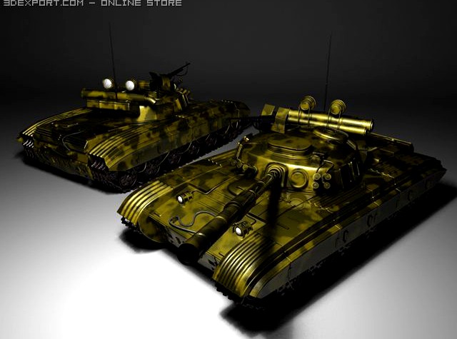 T64B Main Battle Tank of SOVIET 3D Model