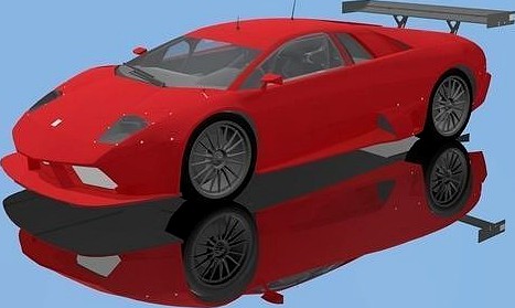 Lamborghini Gallardo GT3 3d model