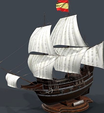 Galleon 3d model