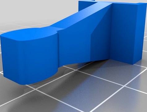 Front panel clip (Lian Li PC-9F) 3d model