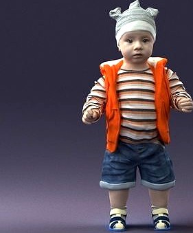 Child 0310 3D Print Ready | 3D model