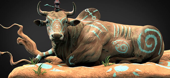 Bull and mouse 3D print model | 3D