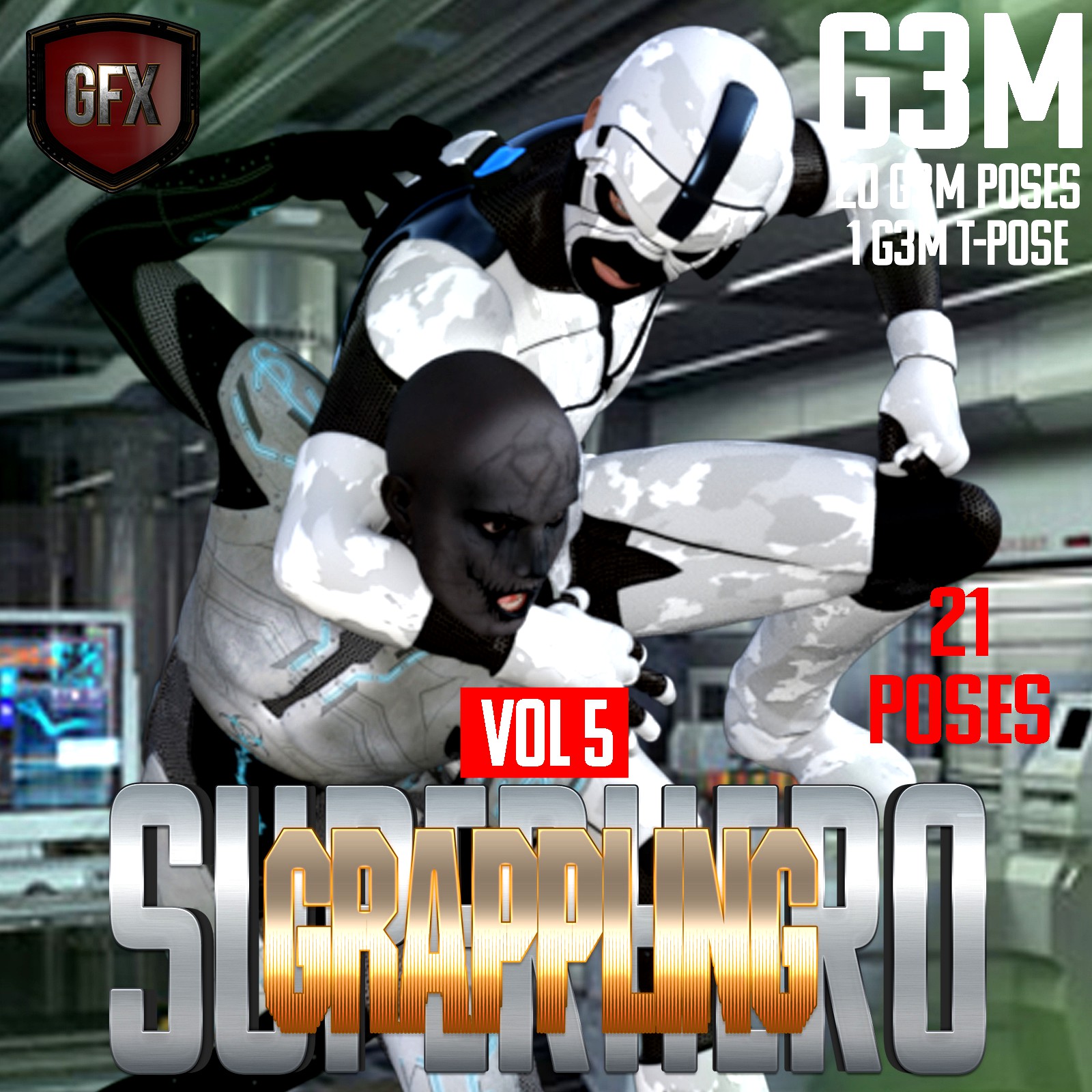 SuperHero Grappling for G3M Volume 5 3d model