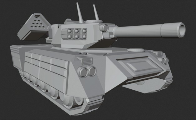 Battletech Von Luckner heavy tank by Nth_Level_Design 3d model