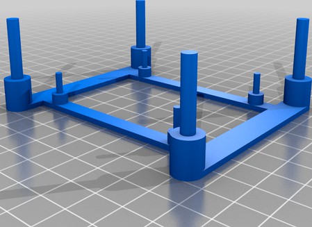 Raspberry Pi Stacking Mount by crazybob1215 3d model