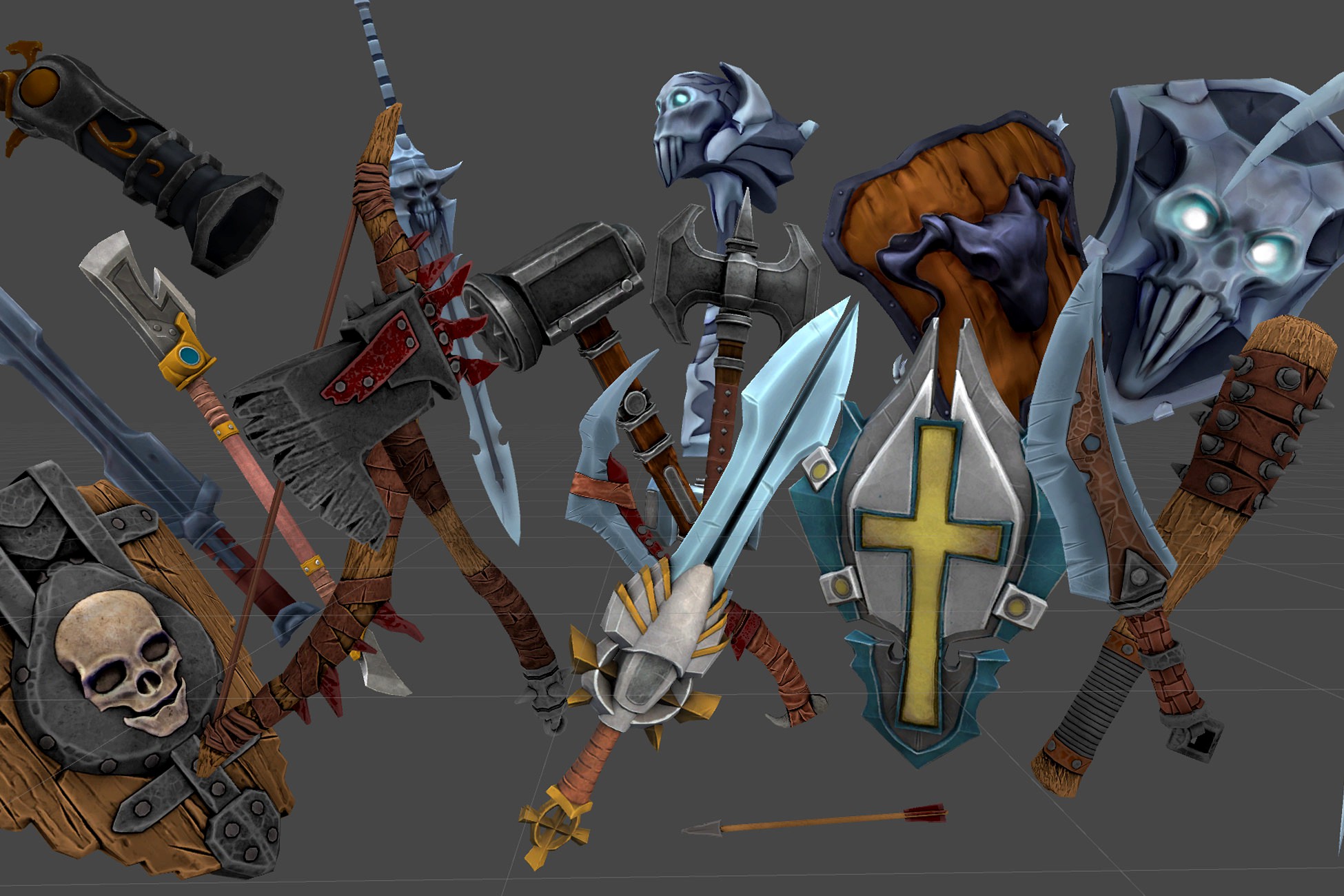 Stylized Weapon Packs 3d model