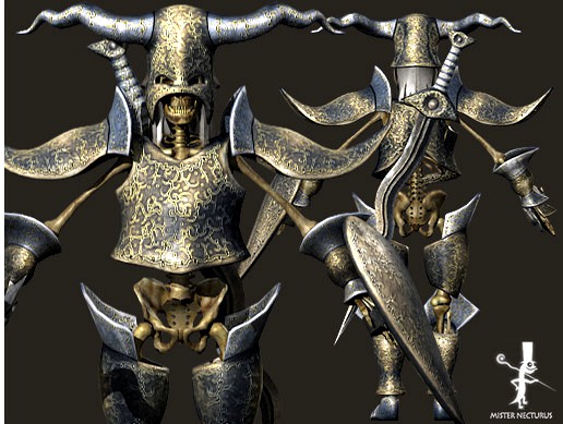 Skeleton Hero Warlord 3d model