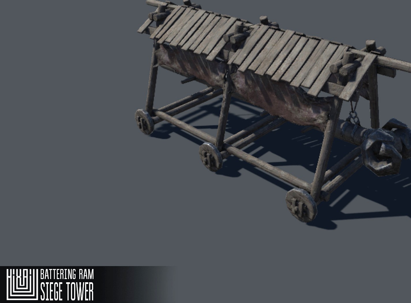 Battering Ram - Siege Tower 3d model