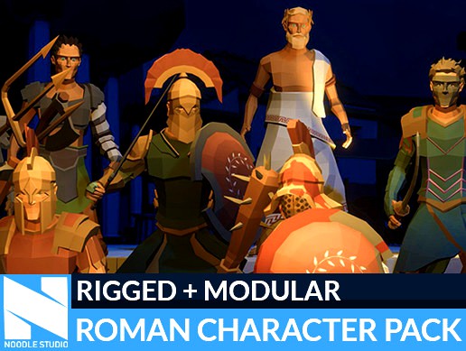Roman Character Pack 3d model