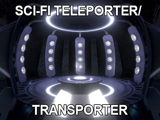 Sci-Fi Teleporter/ Transporter Environment 3d model