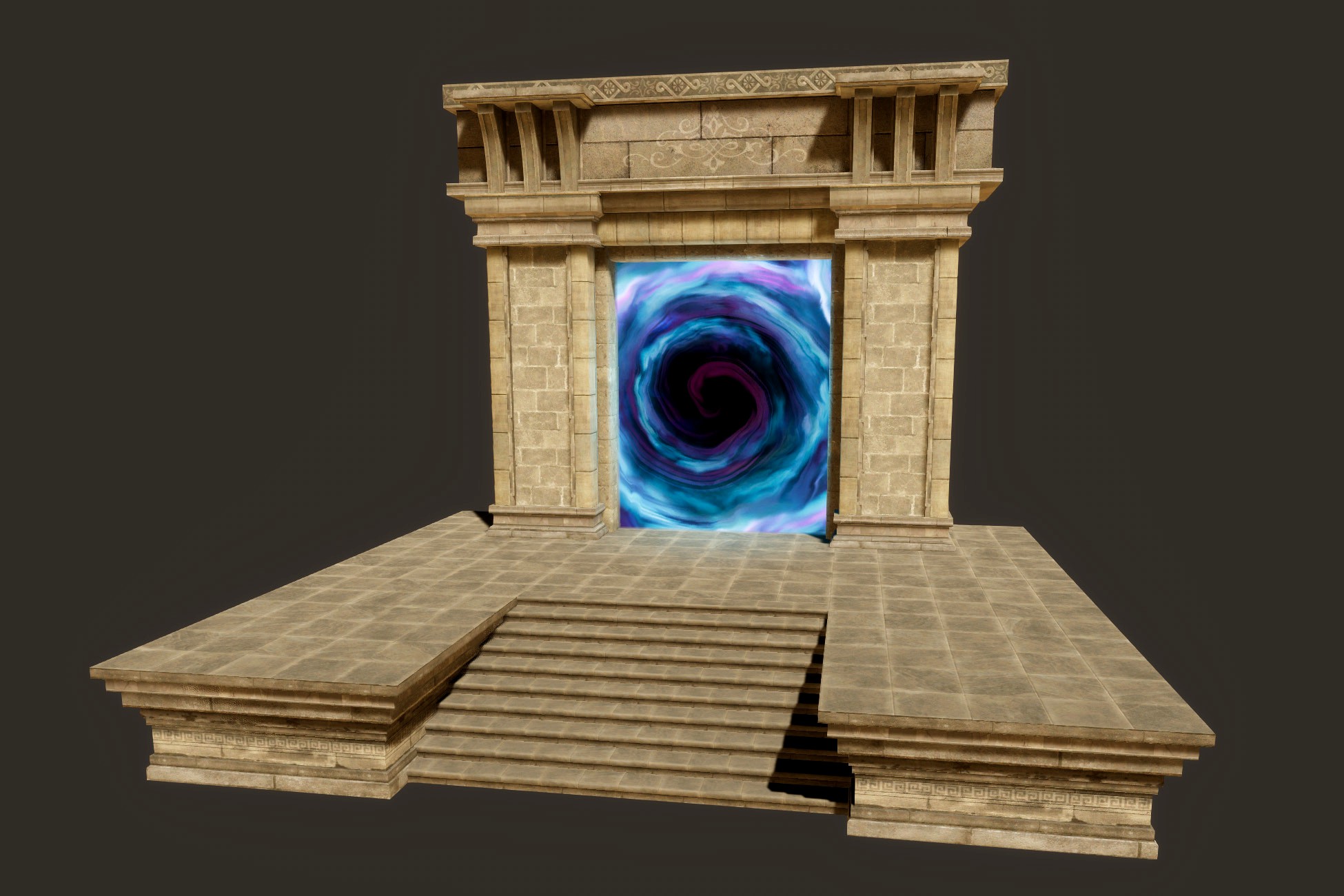 Fantasy Stone Portal 3d model