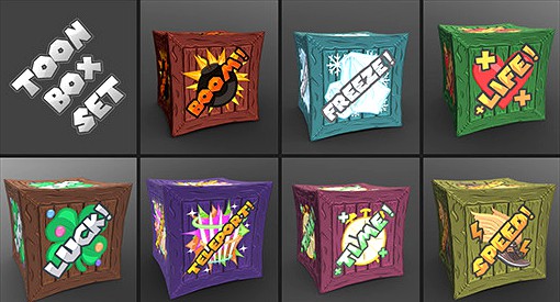 Toon Box Set 3d model