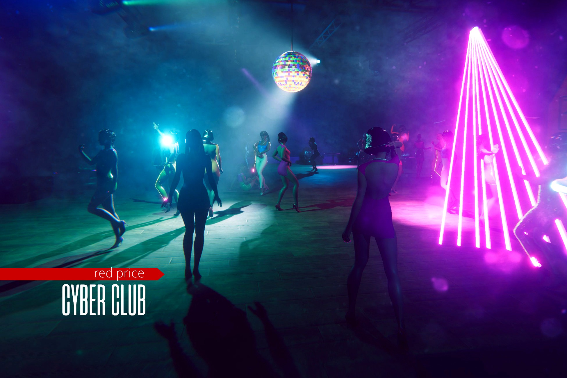 Cyber Club - night club (HDRP + BIP) 3d model