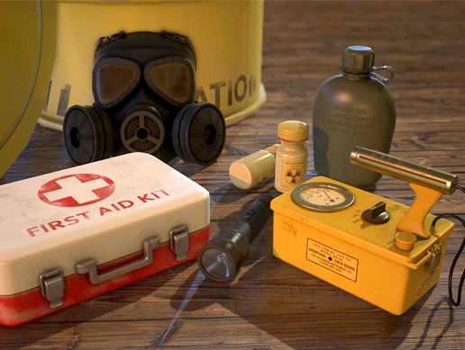 Survive Nuclear War Kit 3d model