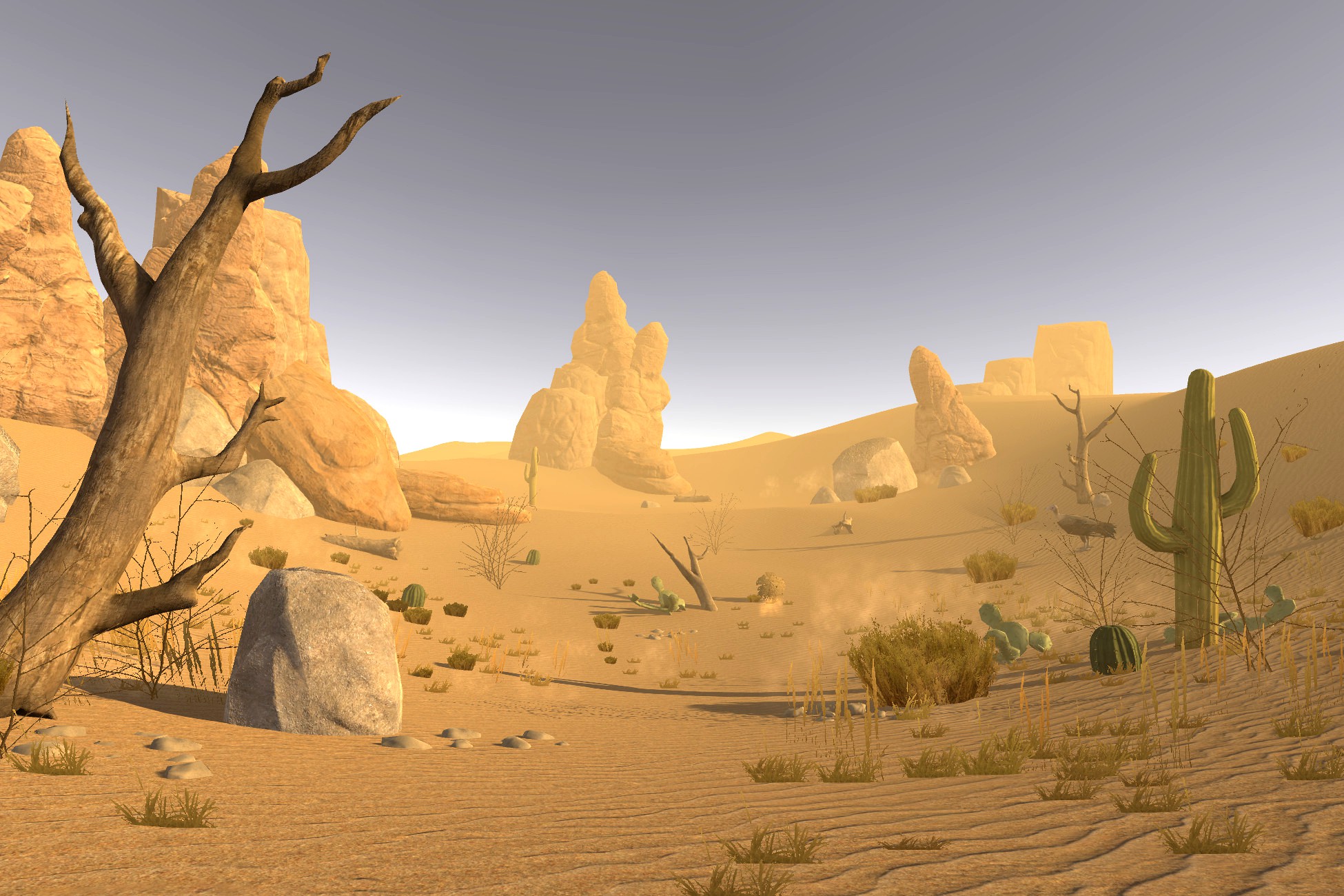 Desert environment models 3d