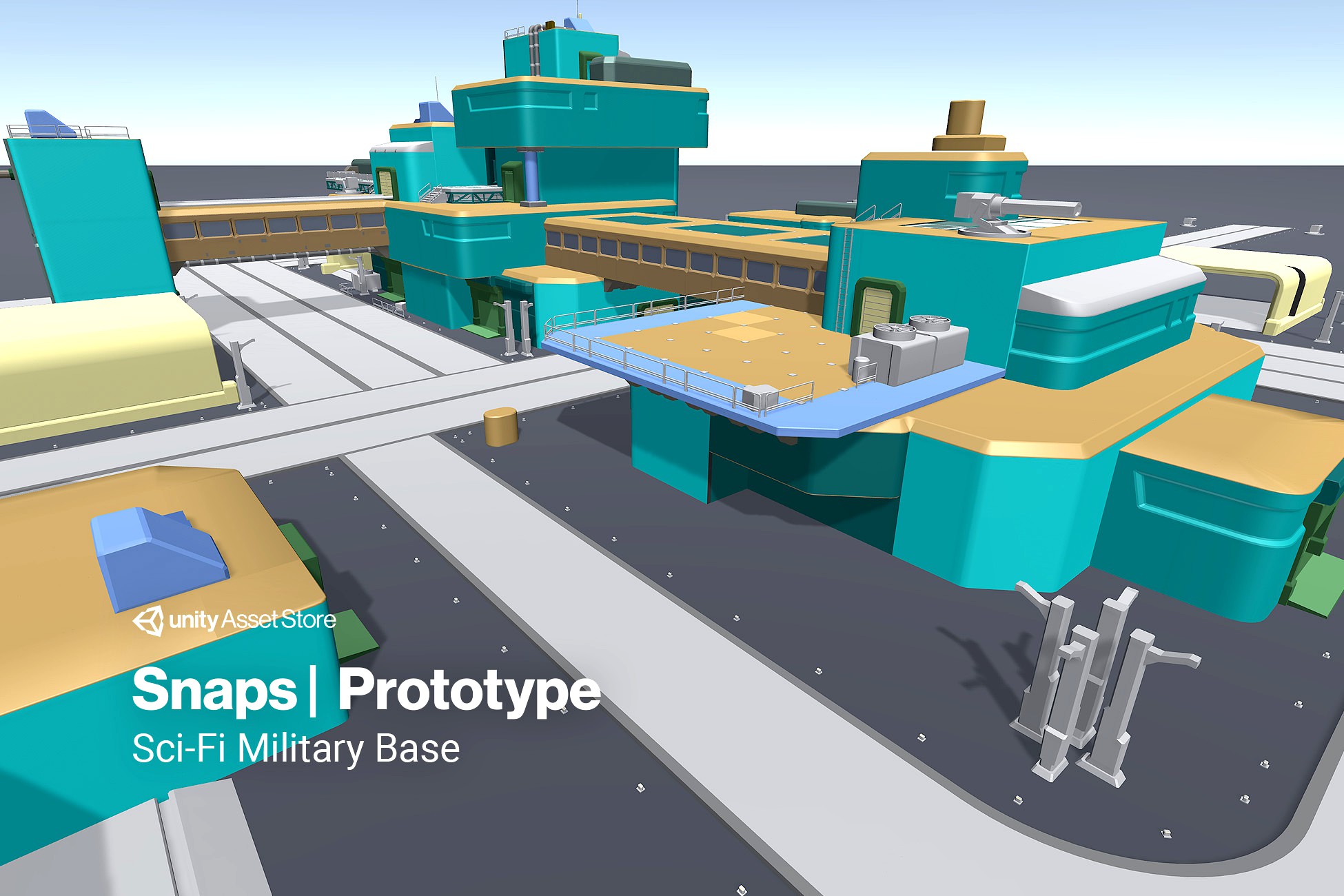 Snaps Prototype | Sci-Fi Military Base 3d model