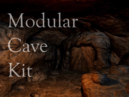 Modular cave kit 3d model