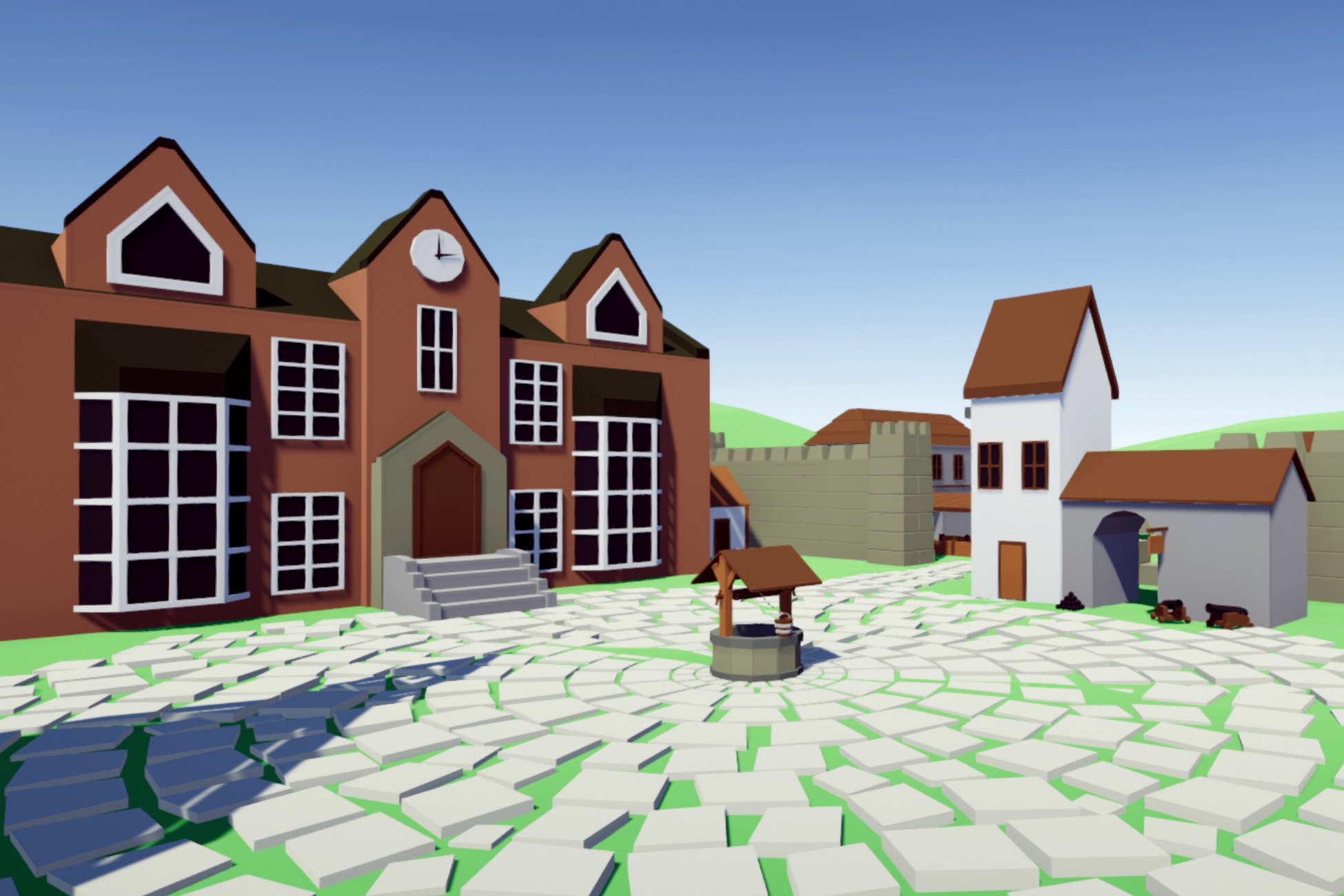 Low Poly Medieval Buildings 3 3d model