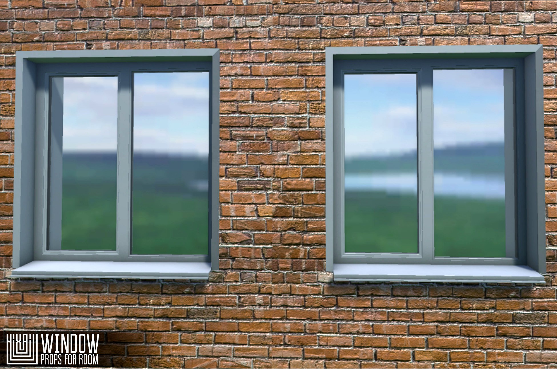 Window - Props for Room 3d model