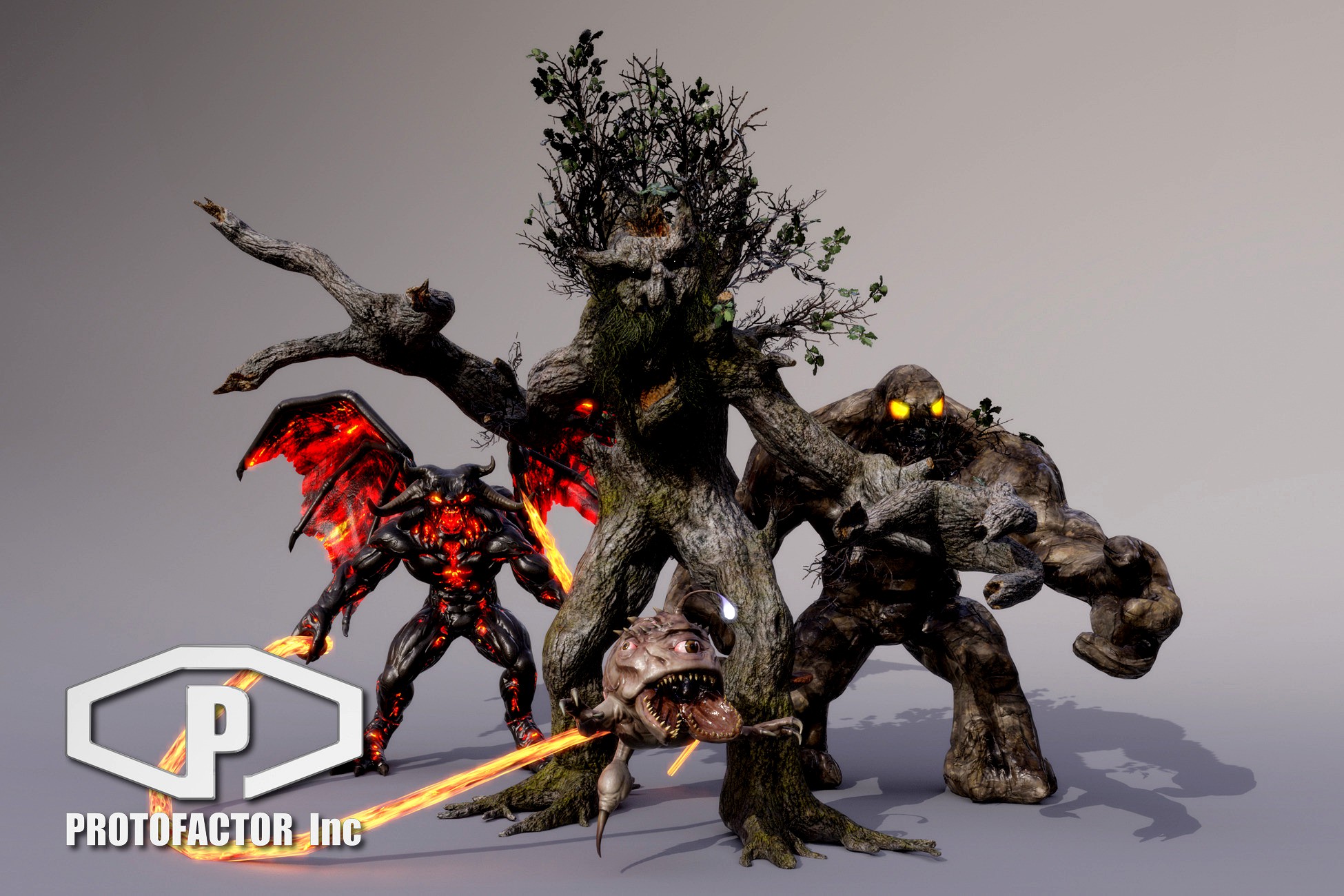 DEMONIC CREATURES PACK 3d model