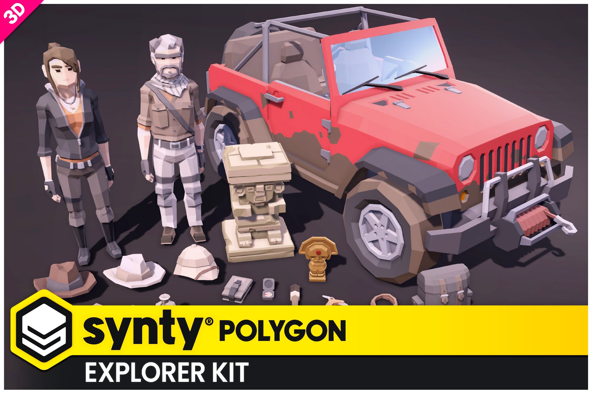 POLYGON Explorer - Low Poly 3D Art by Synty model
