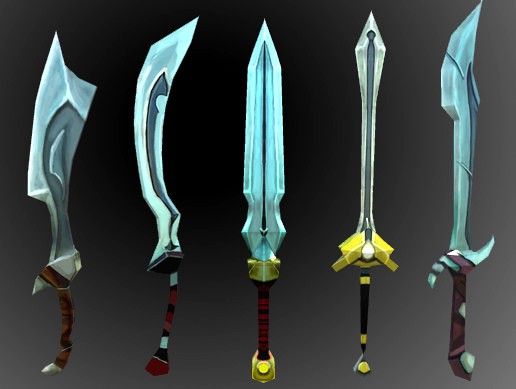 Mobile Sword Pack 3d model