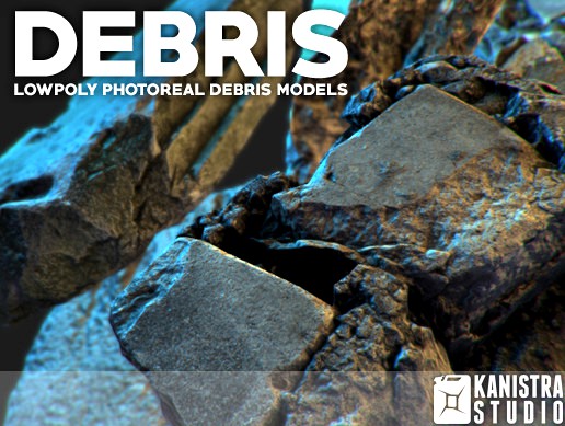 Photoreal Debris Pack 3d model