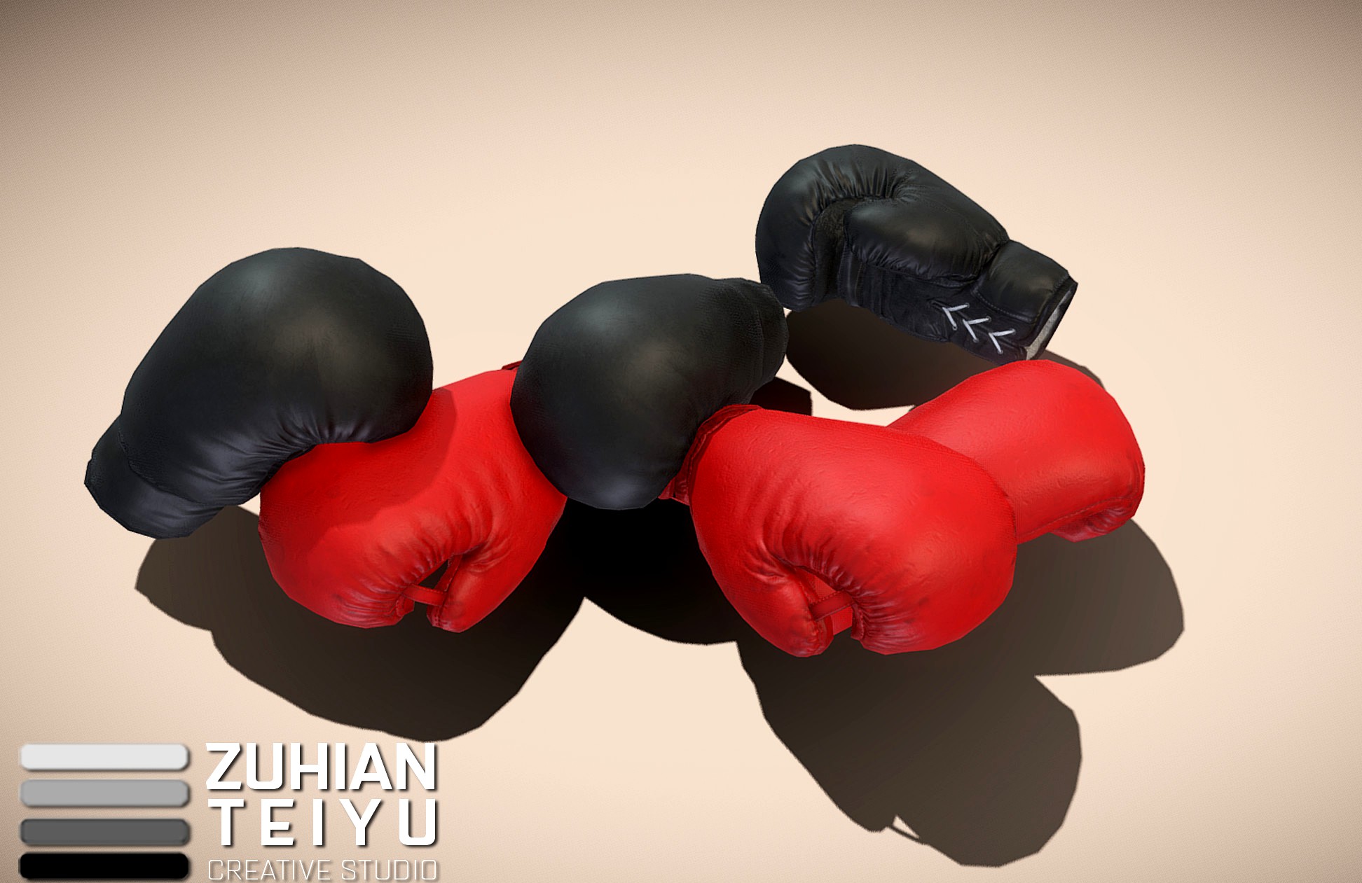 VR Hands: Boxing Gloves 3d model