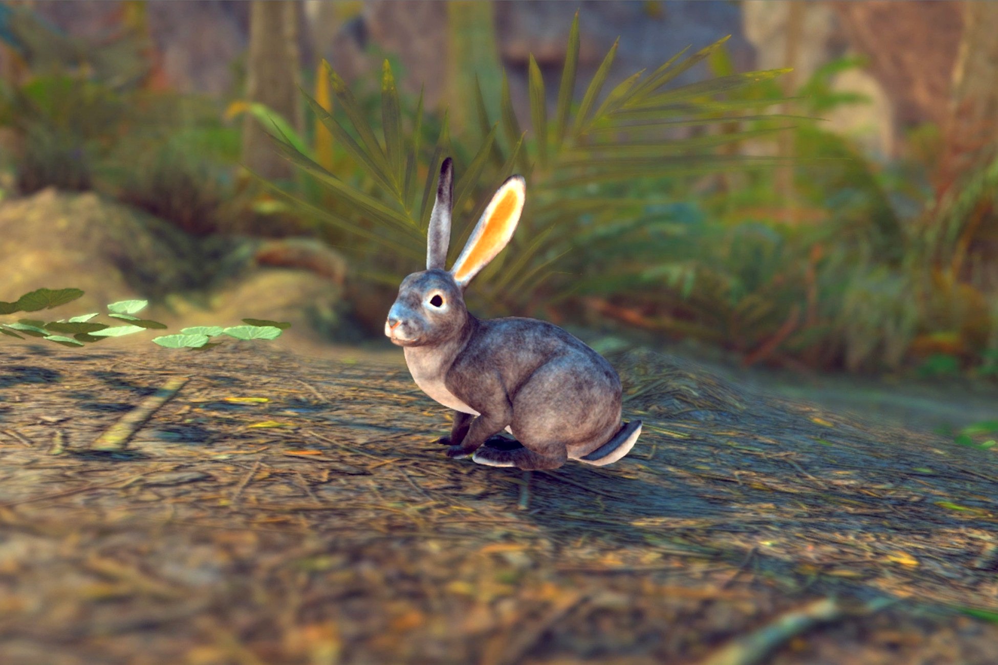 Realistic Rabbits 3d model