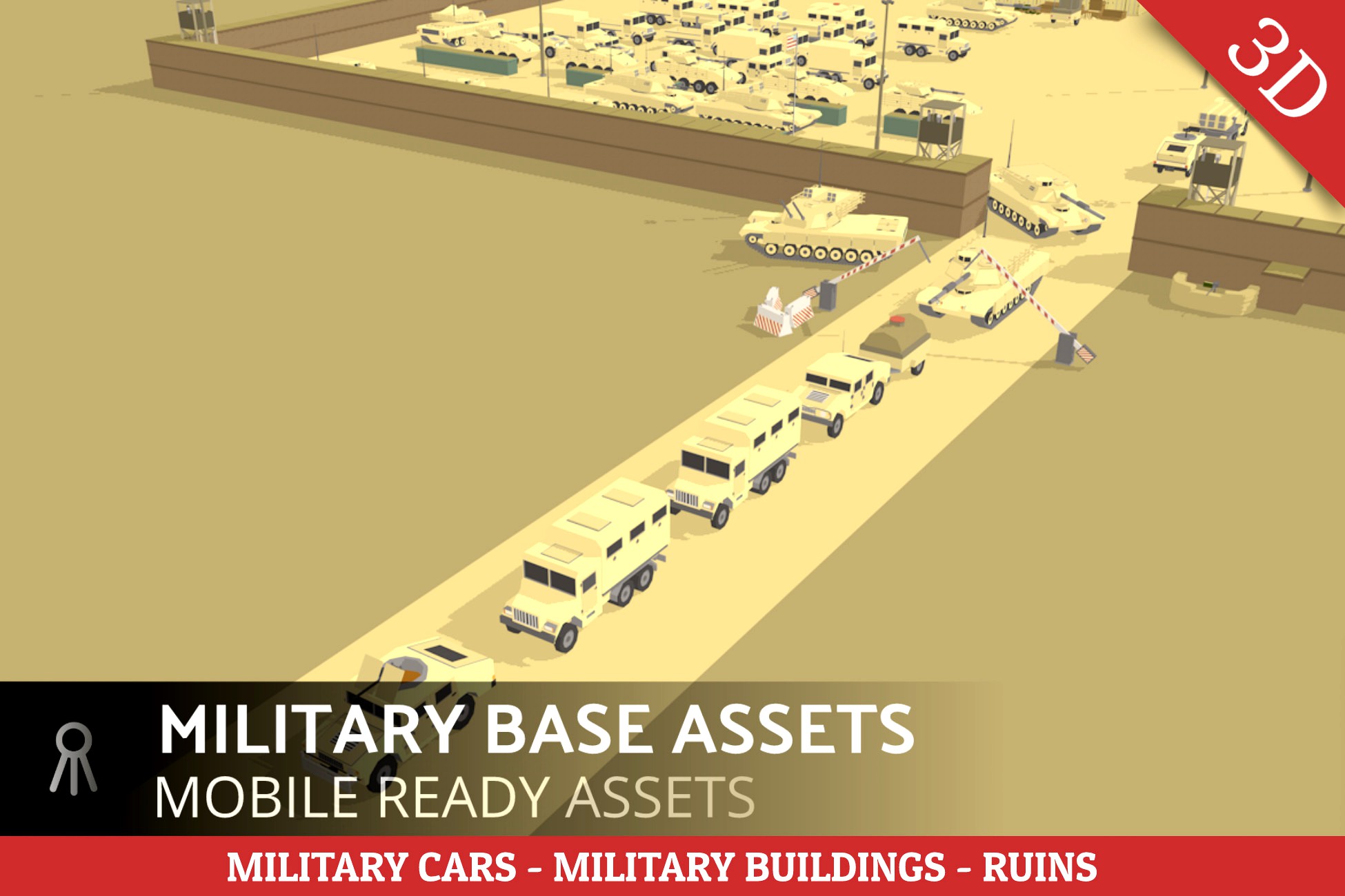War base assets 3d model