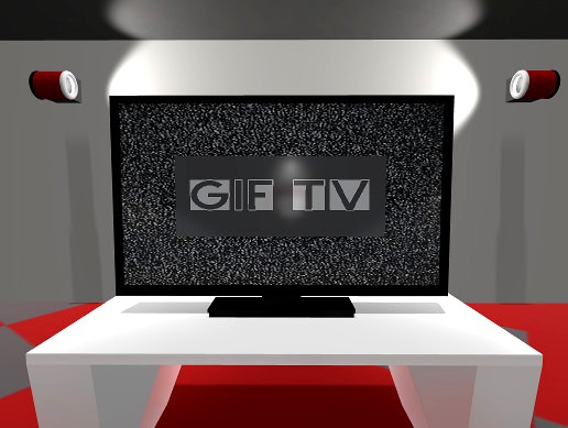 Gif TV 3d model