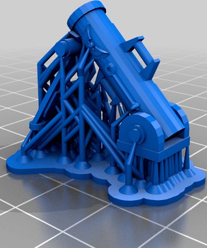 40K Imperial Guard Heavy Mortar by youngsyr 3d model