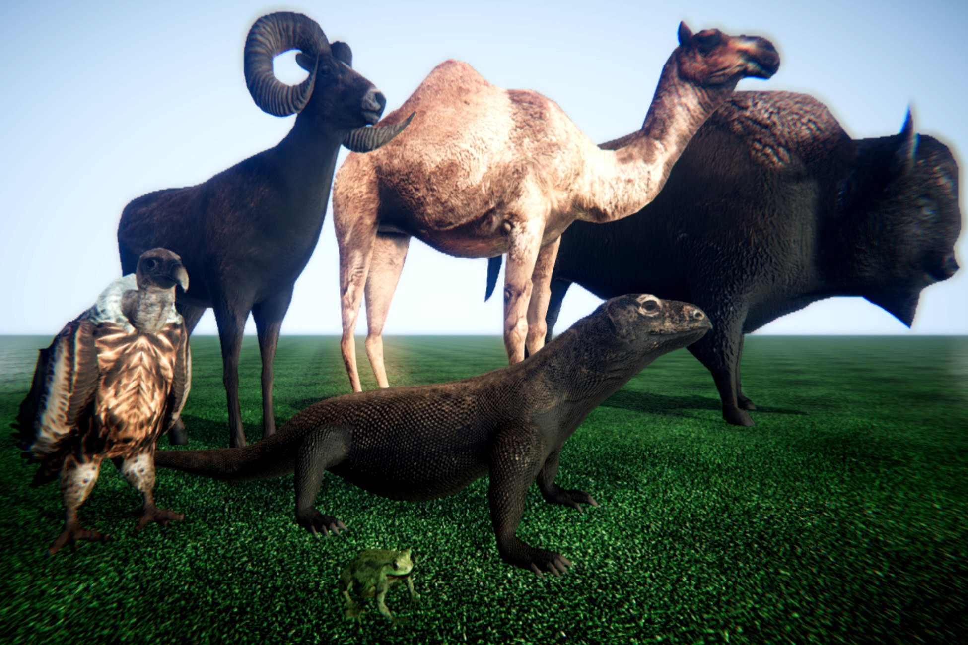 Animals Extra Pack Low Poly V2 3d model