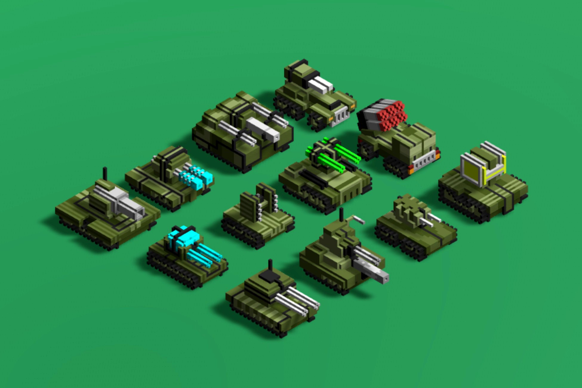 Voxel Tanks | 3D Vehicle Model