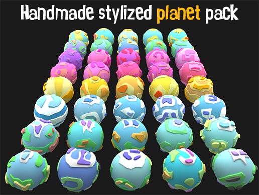 Stylized Planet-Pack Full 3d model