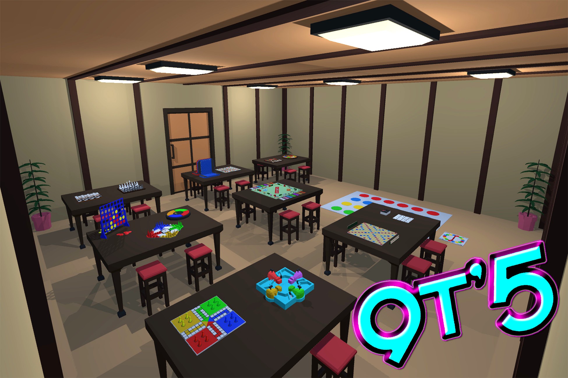 9t5 Low Poly Board Games 3d model