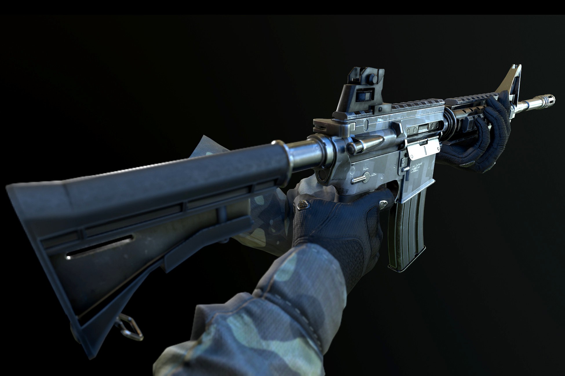 M4A1 Animated FPS - Modern Weapons 3d model